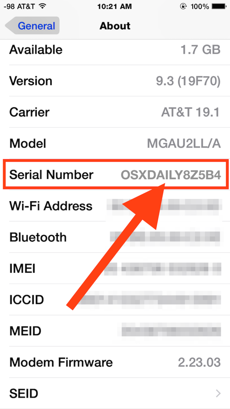 Apple Serial Number Explained What Does It Tell You? - Eqt Srpc